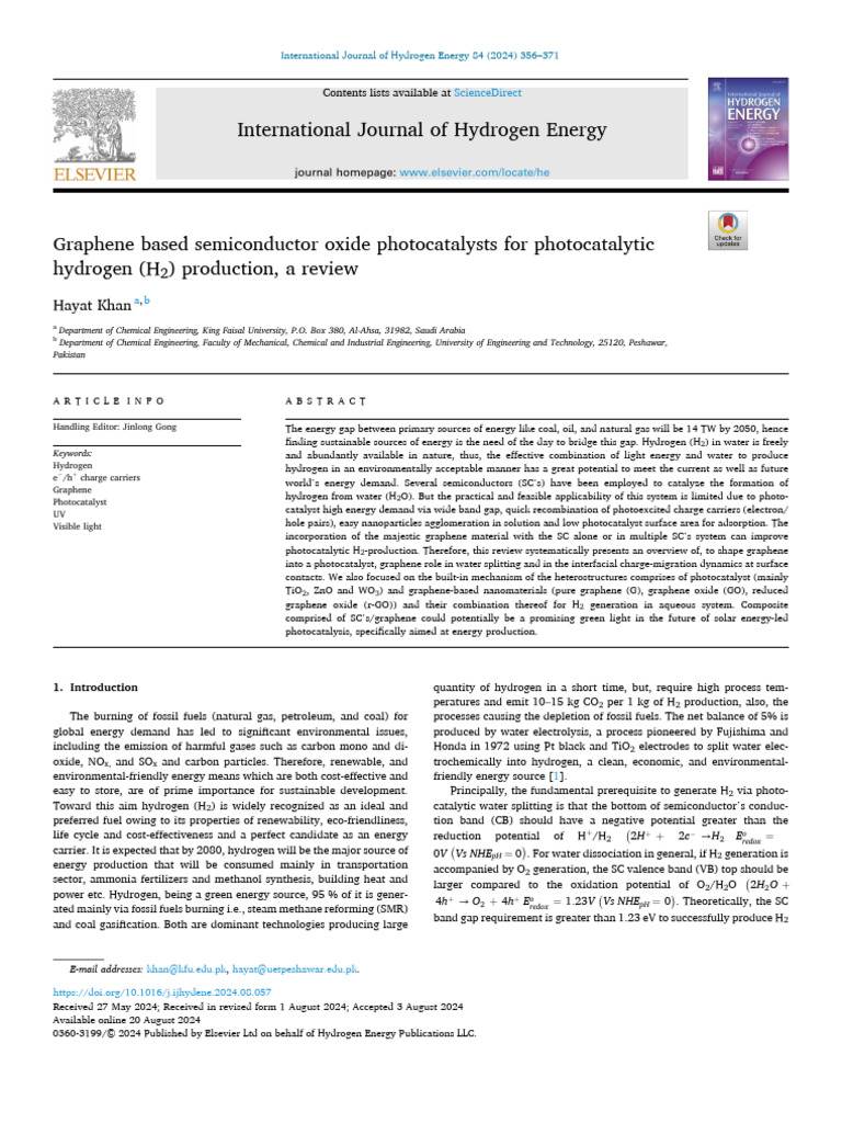2024 International Journal of Hydrogen Energy Nanohybrides TiO2 ...