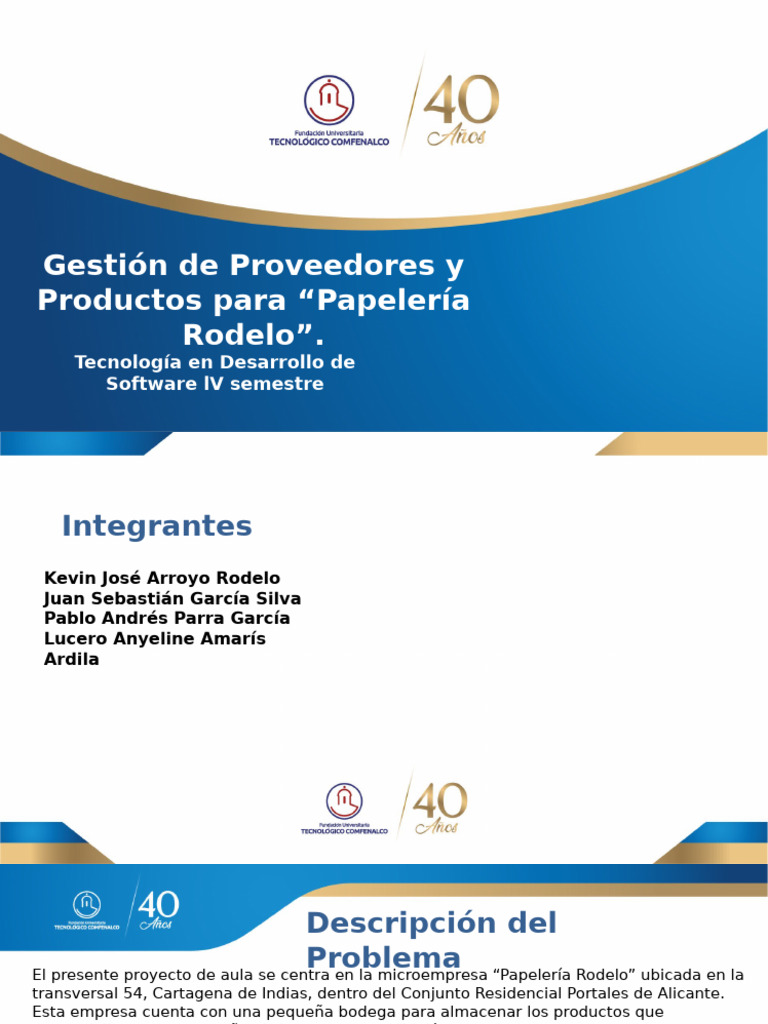 Optimización de Gestión en Papelería Rodelo | PDF | Software | Programa ...
