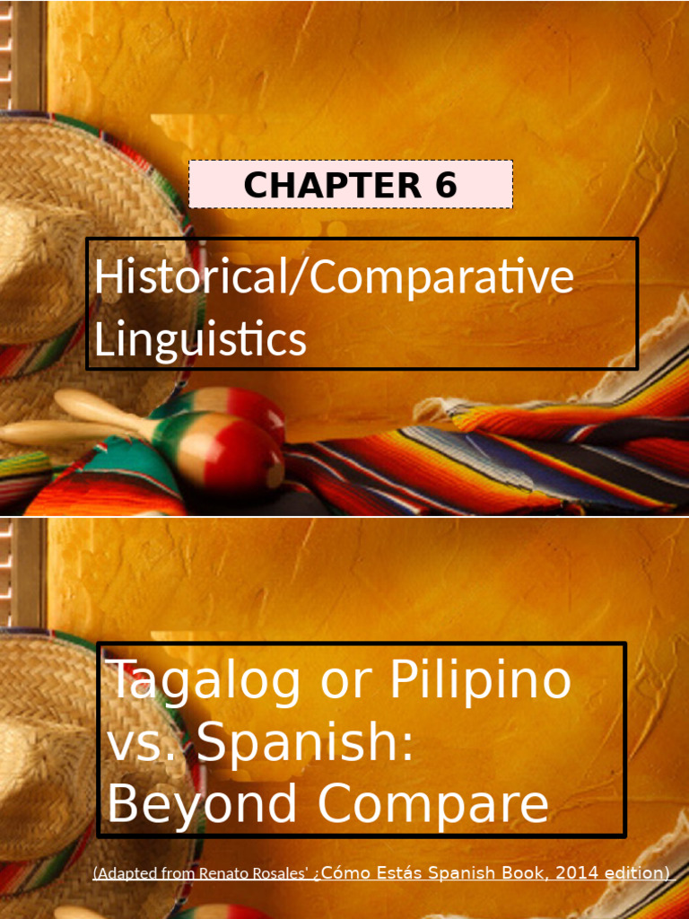 Tagalog and Spanish Linguistic Comparison | PDF | Tagalog Language ...