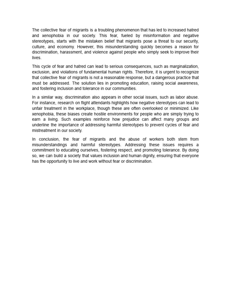 The Collective Fear | PDF