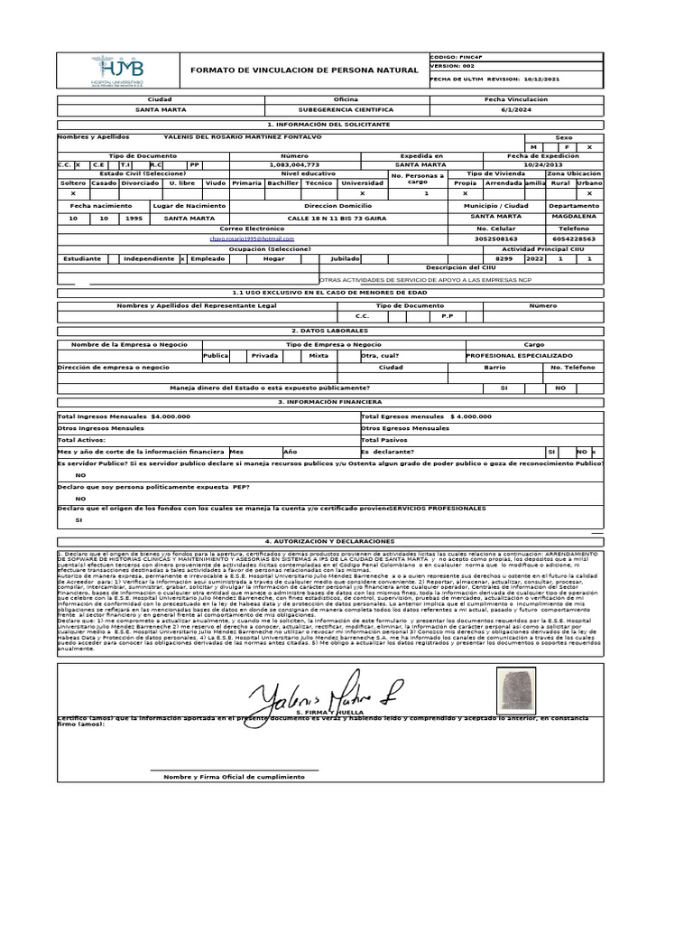 Formato Sarlaft Modelo | PDF