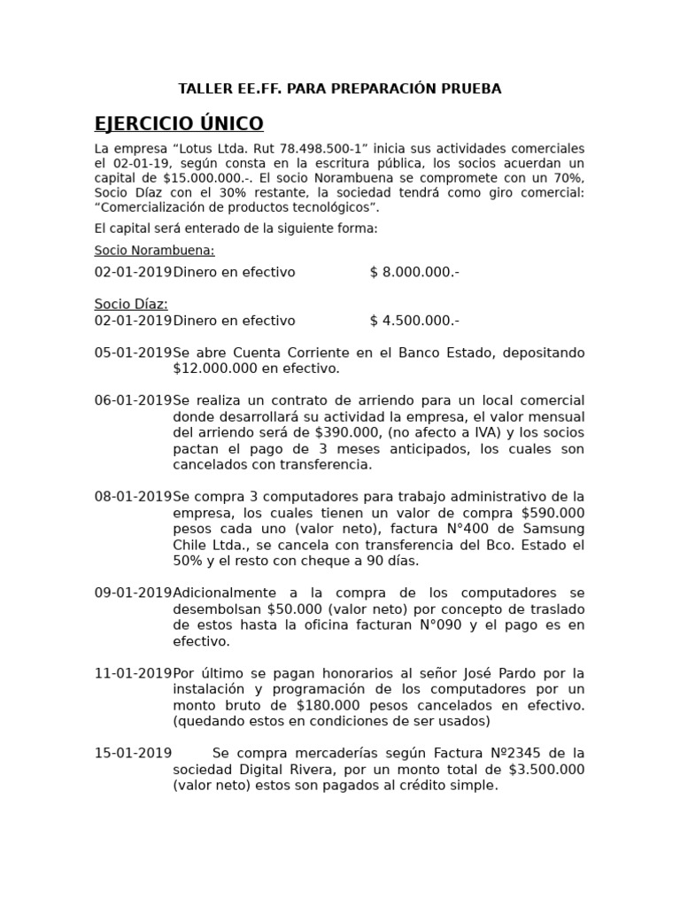 Taller Eeff Efe | PDF | Business | Economias