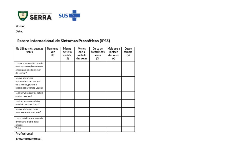 Escala IPSS | PDF | Autoajuda