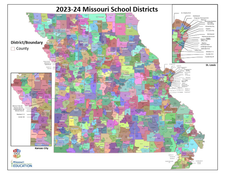 School Districts Map County 2023-24 2 | PDF