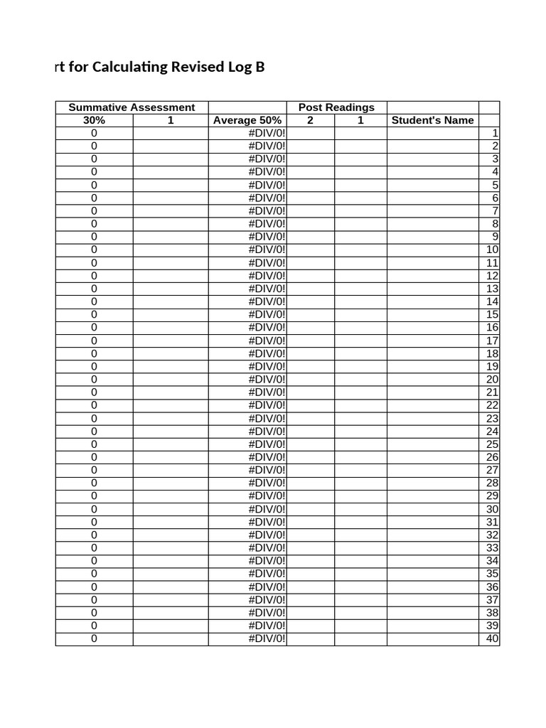 Calculation Revised Log ModuleB | PDF | Educational Assessment And ...
