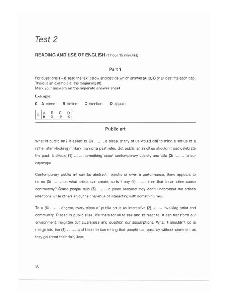 C1 - October Test | PDF