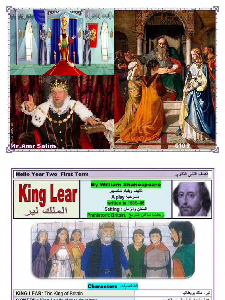 King Lear MR Amr Salim 1st Term 2025 Final | PDF