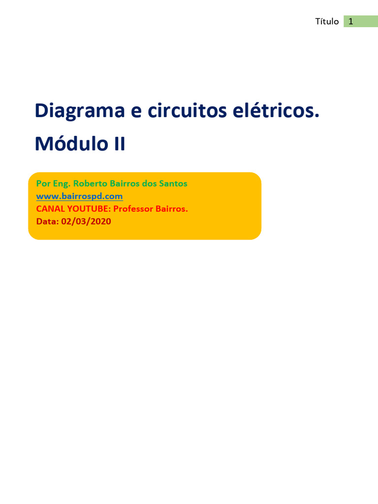 Circuito Elã©trico | PDF | Eletricidade | Condutor elétrico