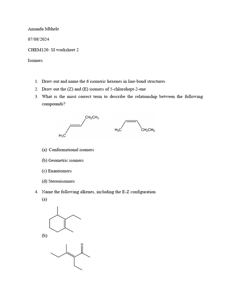 SI Worksheet 2 | PDF