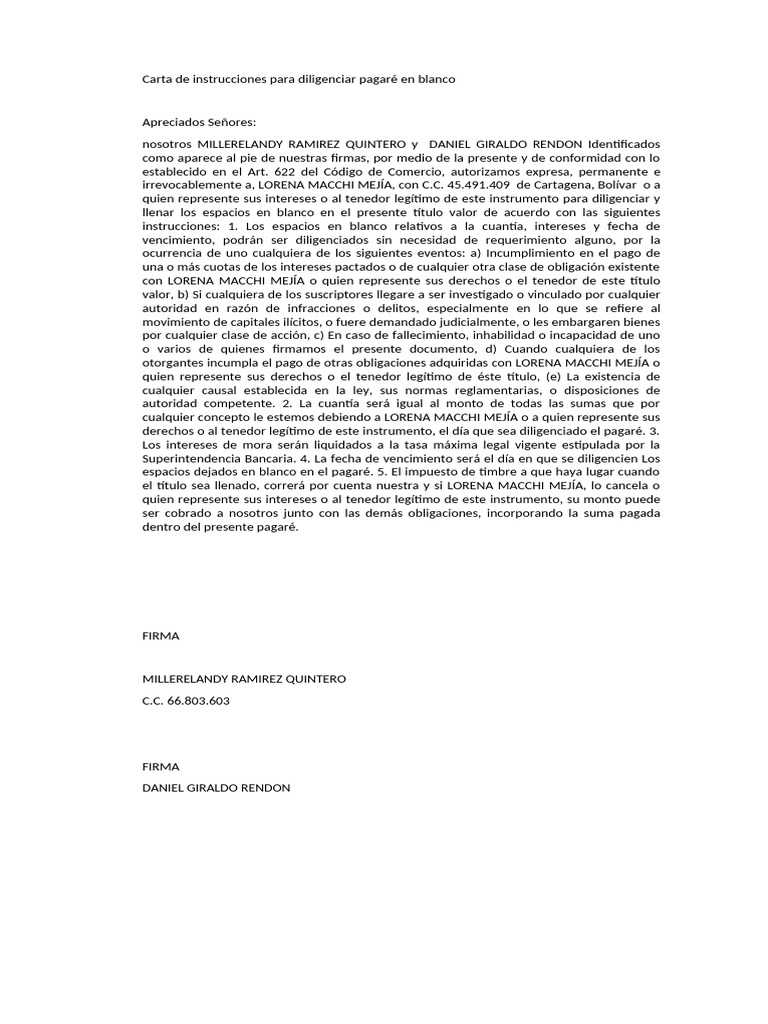 Carta de Instrucciones Señora Lorena Macchi | PDF | Justicia | Crimen y ...
