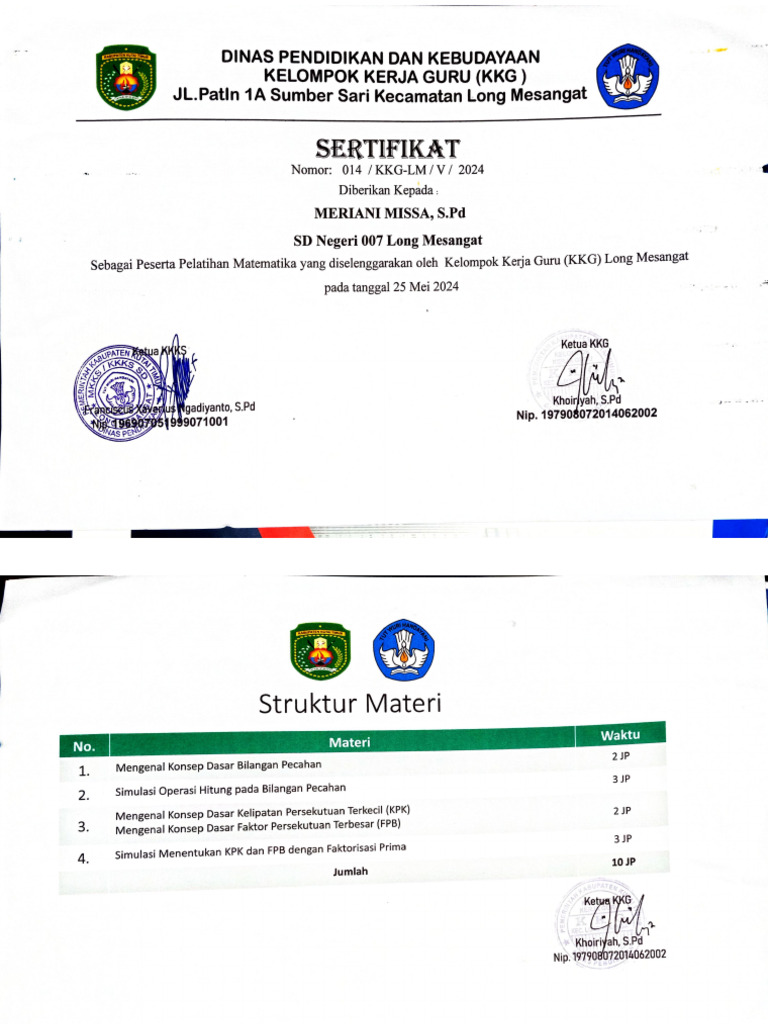 KKG Matematika | PDF