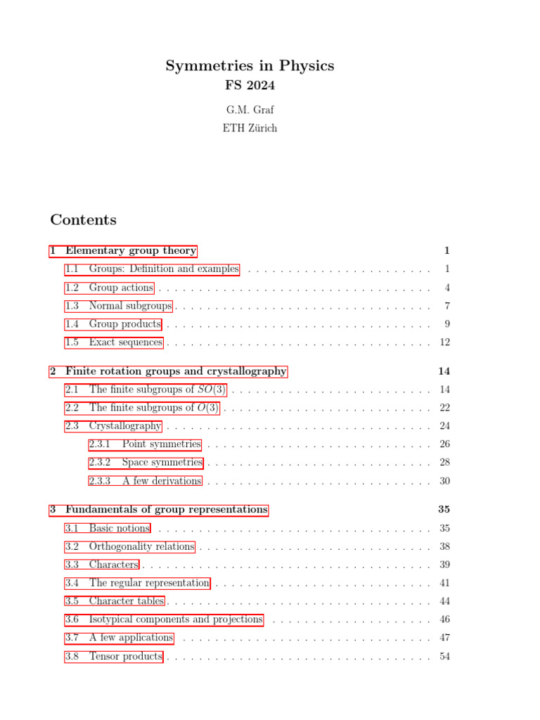 Symm 1-60 | PDF | Group (Mathematics) | Matrix (Mathematics)