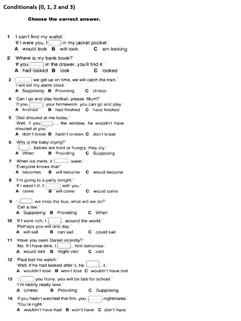 GRAMMAR 3 CONDITIONALS | PDF