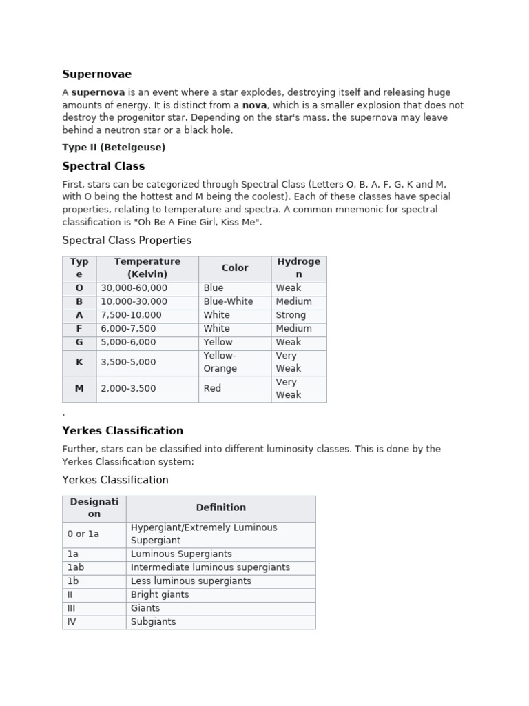 Astronomy Notes | PDF | Stars | Apsis
