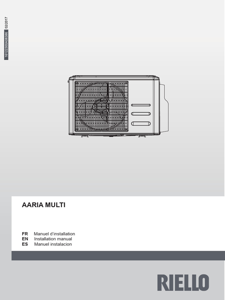 AARIA MULTI - INSTALLATION MANUAL-16122300A08386 - Rev0 | PDF