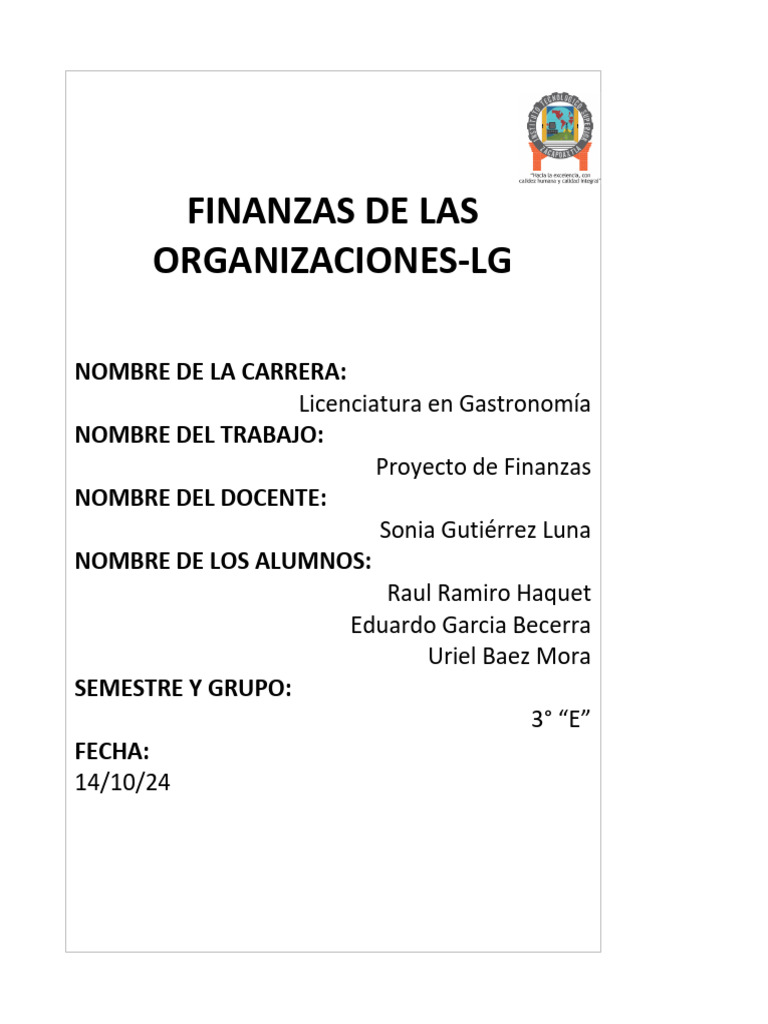 Finanzas de Panadería: Proyecto Contable | PDF | Dinero | Economias
