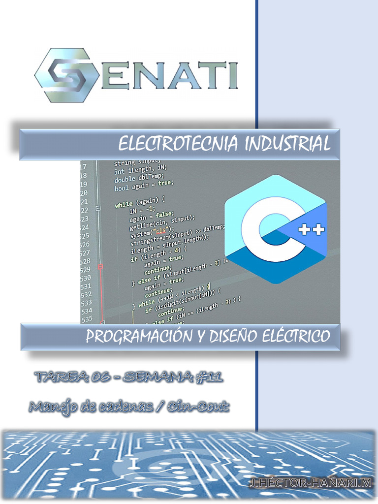 Tarea 06 - PyDE - SEM11 - Cadena-Cin-Cout | PDF | Cadena (informática) | C