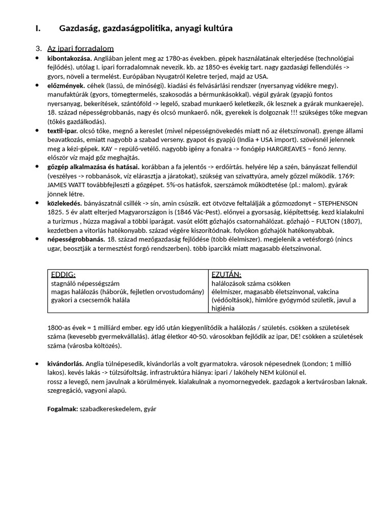 Az Ipari Forradalom | PDF