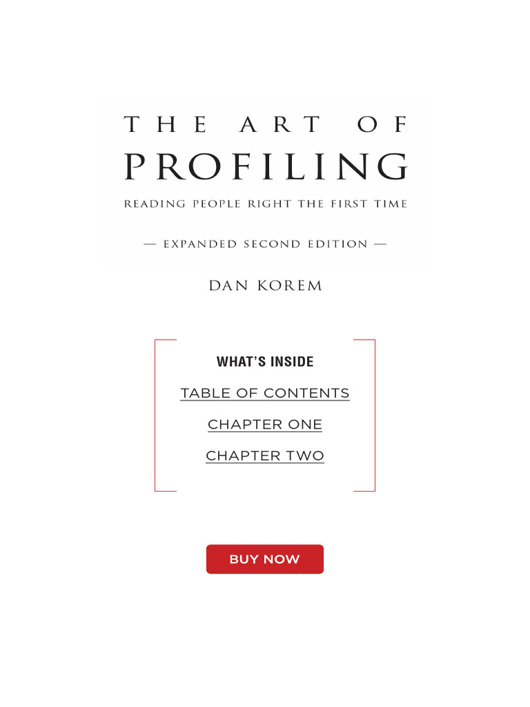 The Art of Profiling (Introduction) | PDF | Offender Profiling | School ... The Art of Profiling (Introduction) | PDF | Offender Profiling | School ...