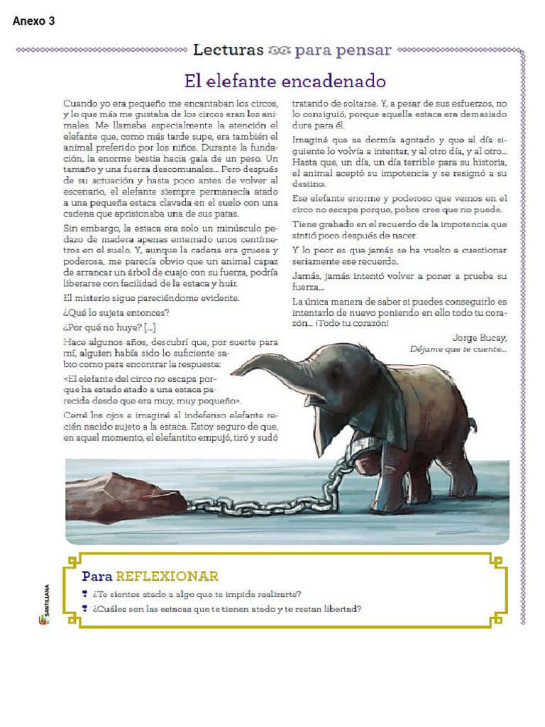 Lectura El Elefante Encadenado | PDF