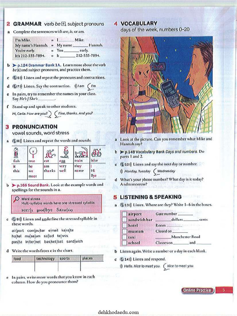 American English File 2nd Edition Studentbook 1 | PDF