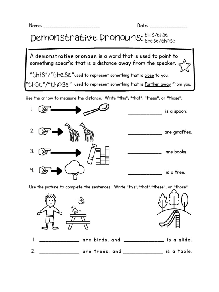 Pronouns: Demonstrative & Possessive | PDF | Linguistic Typology ...
