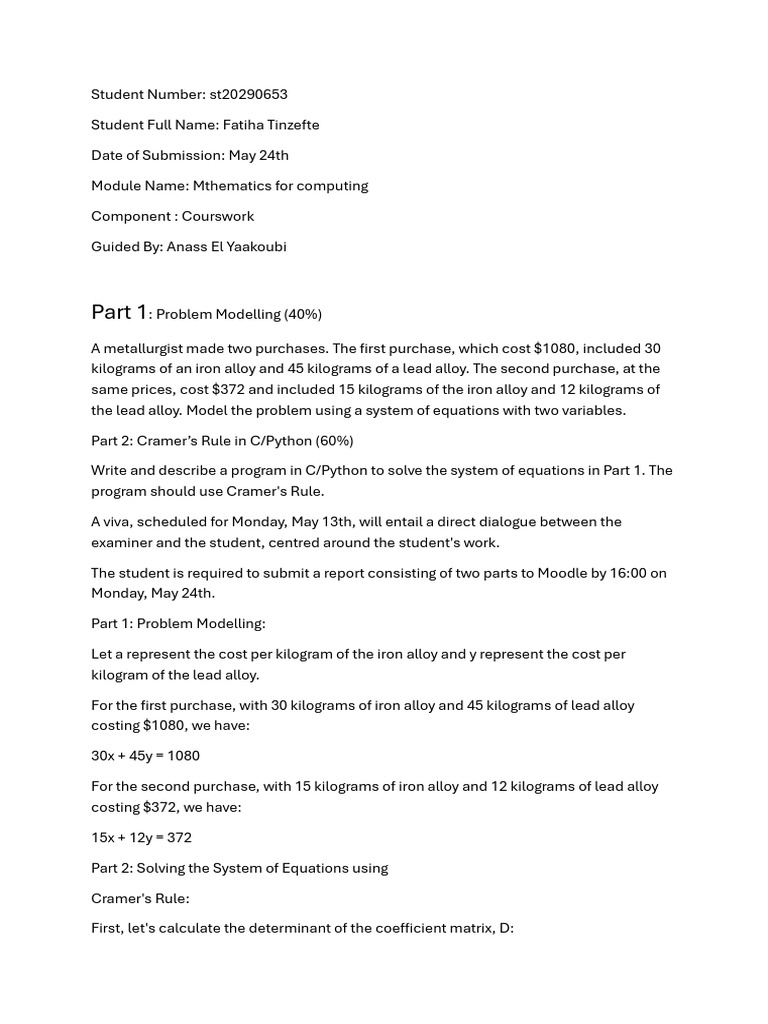 Assignment | PDF