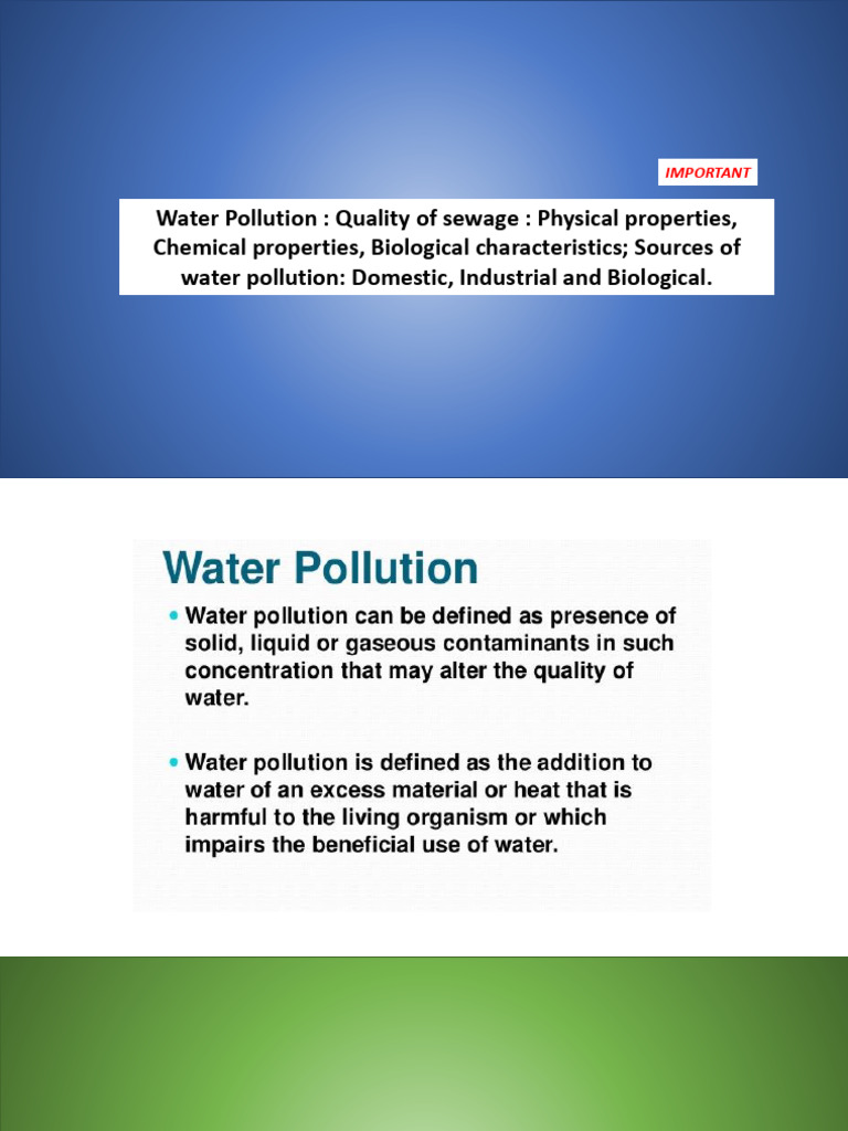 Water Poll. | PDF | Water Pollution | Sewage