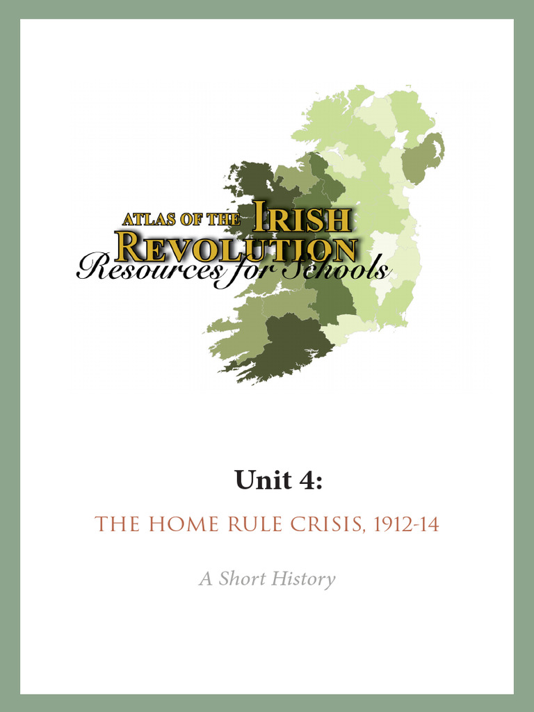 U4. A Short History of The Home Rule Crisis 1912 14 | PDF | Unionism In ...