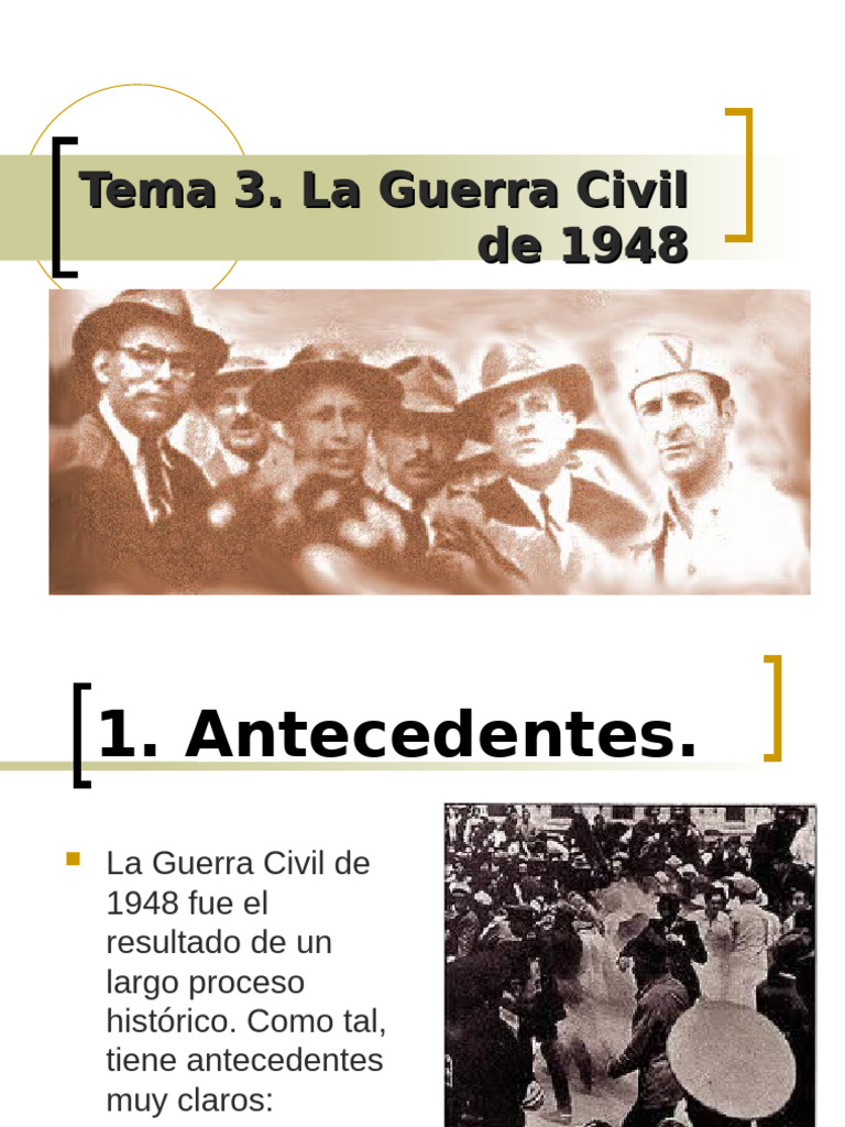 Antecedentes de la Guerra Civil 1948 | PDF | Gobierno