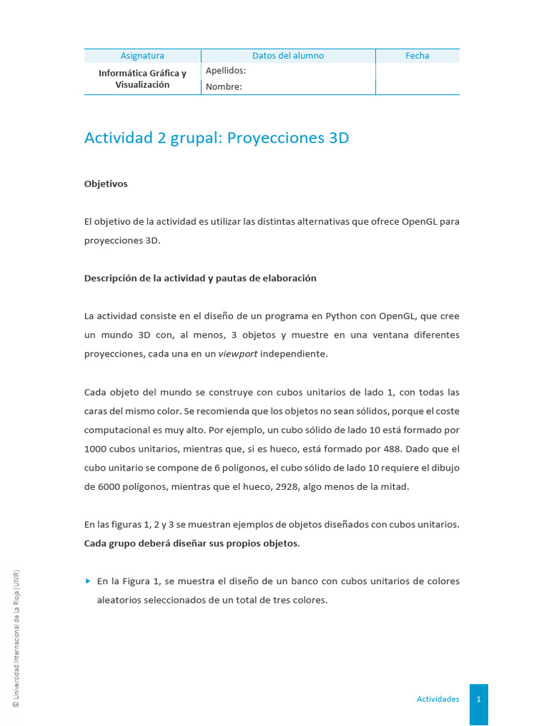 Proyecciones 3D con OpenGL en Python | PDF | Perspectiva (Gráfica) | Informática