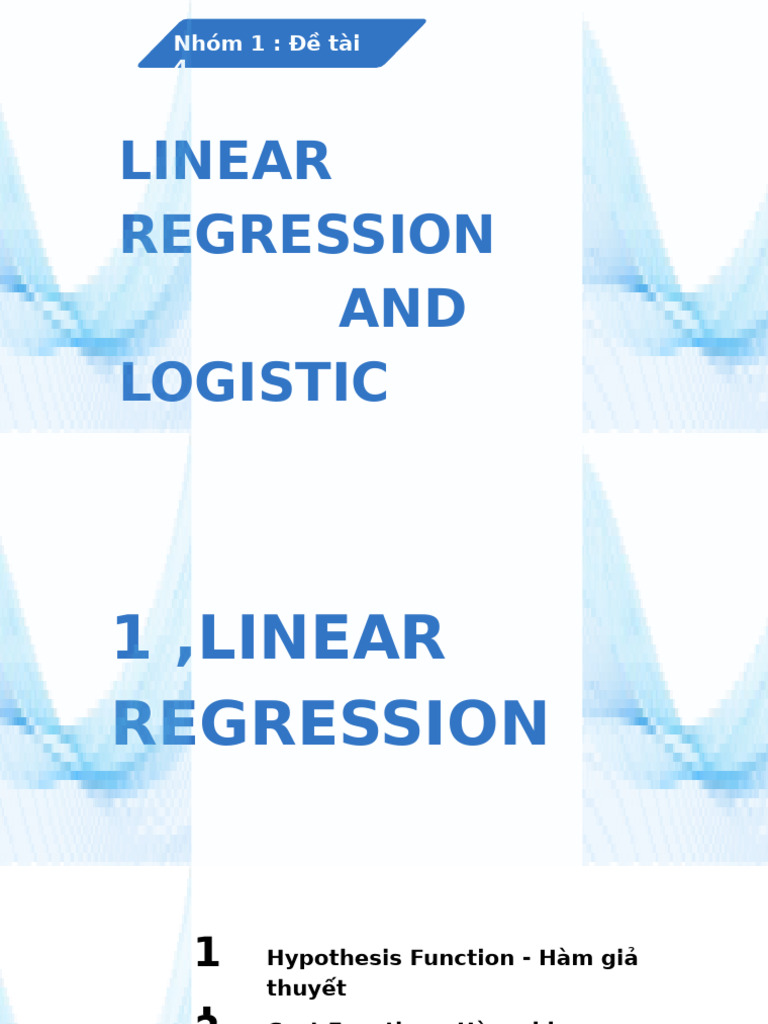 Linear Regression and Logistic Regression | PDF
