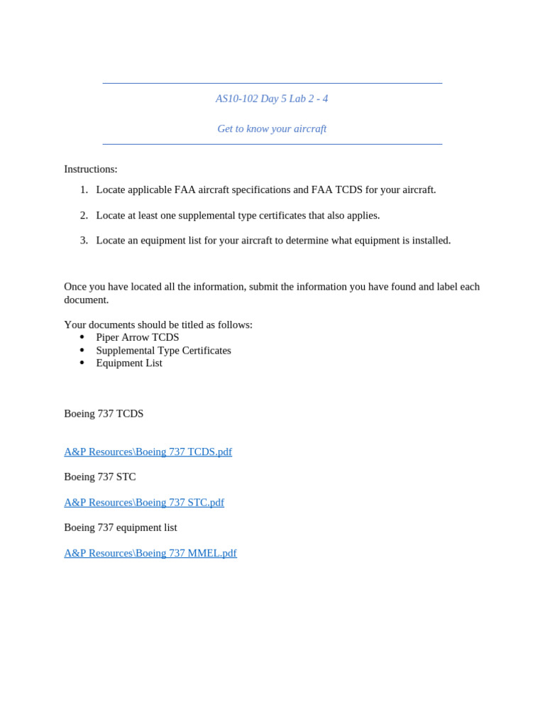 Day 5 Lab (Drawings, FAR's Ground Control) | PDF