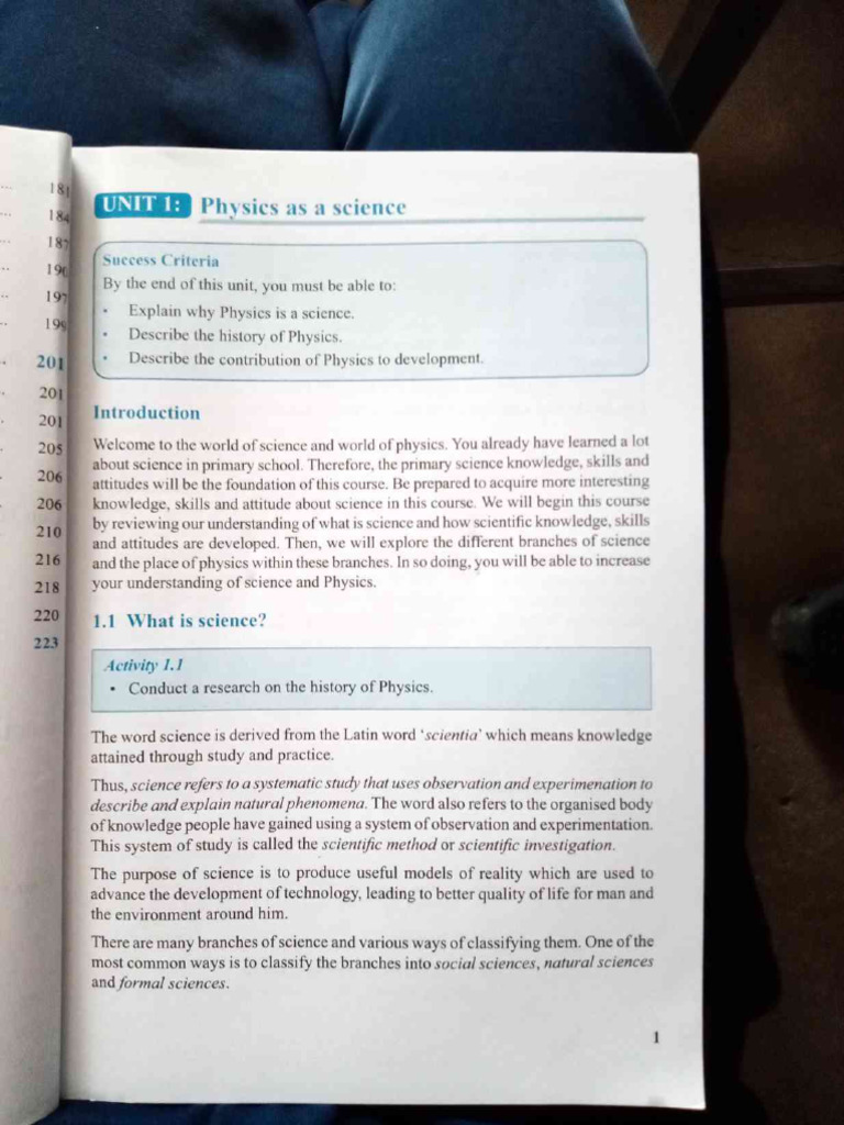 Unit 1 - Physics As Science | PDF