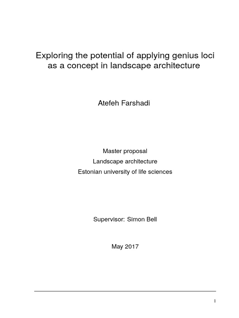 Atefeh Farshadi MA2017 | PDF | Space | Experience