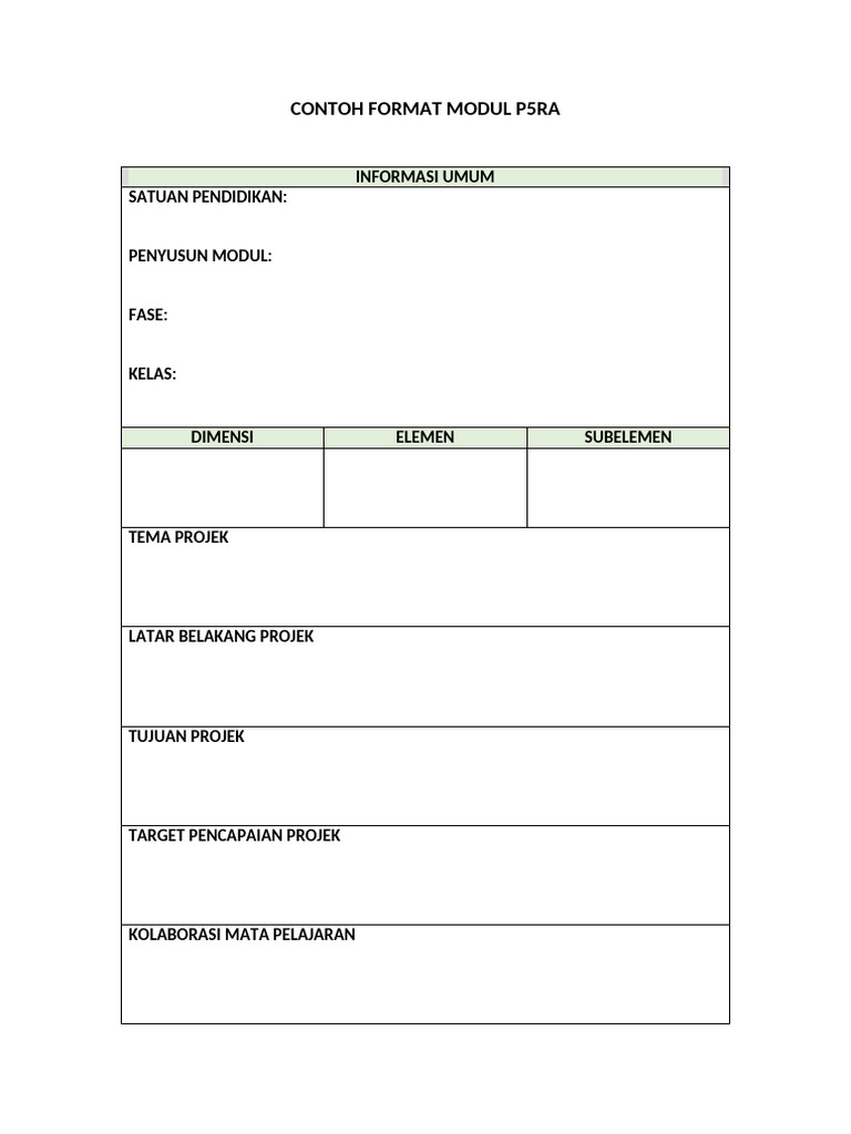Panduan Modul Proyek Pendidikan | PDF | Karier & Perkembangan