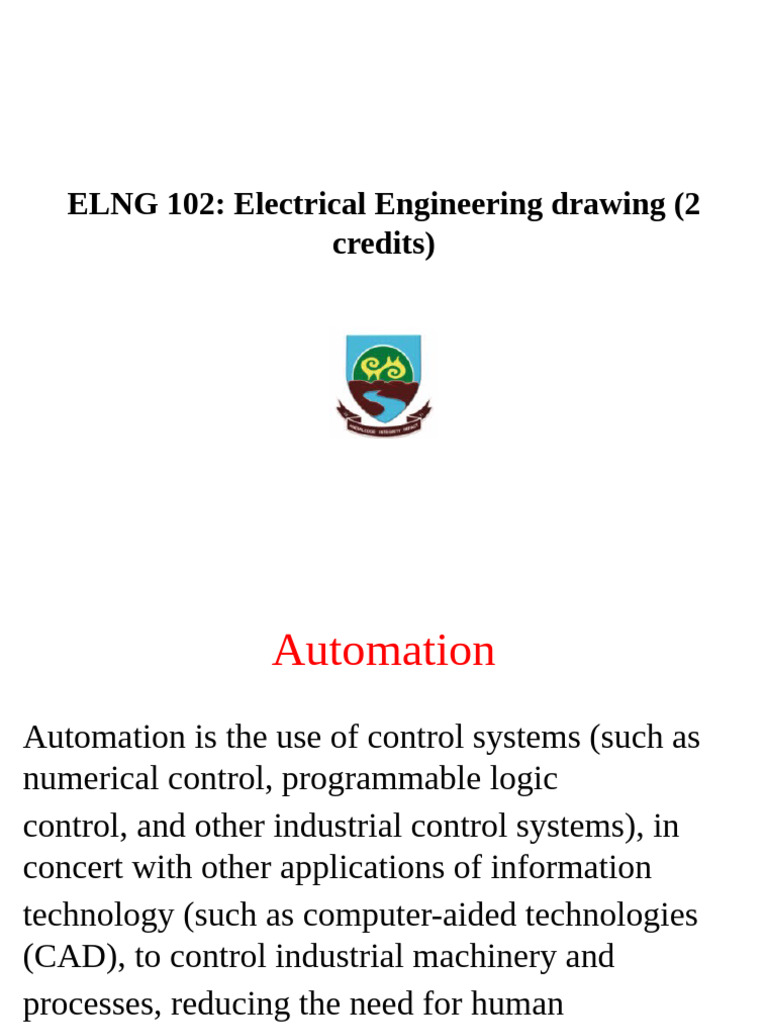 Engineering Drawing Automation Overview | PDF | Relay | Electrical ...