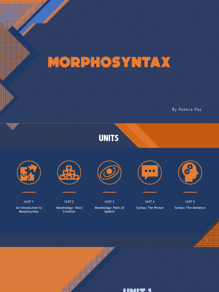Unit 1 - Morphology | PDF | Morphology (Linguistics) | Word