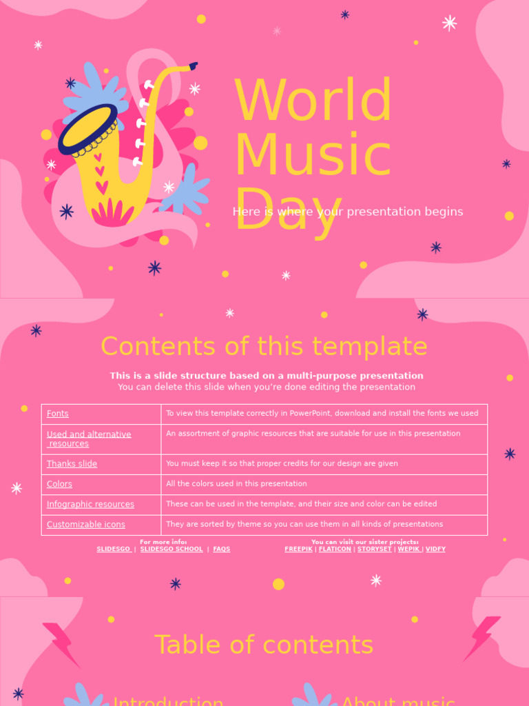 World Music Day Presentation Template | PDF | Planets | Solar System