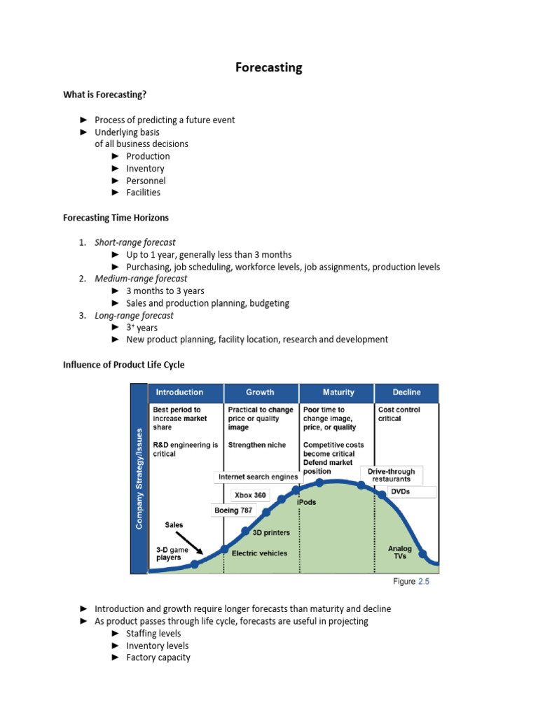 01 Forecasting Pdf Forecasting Regression Analysis