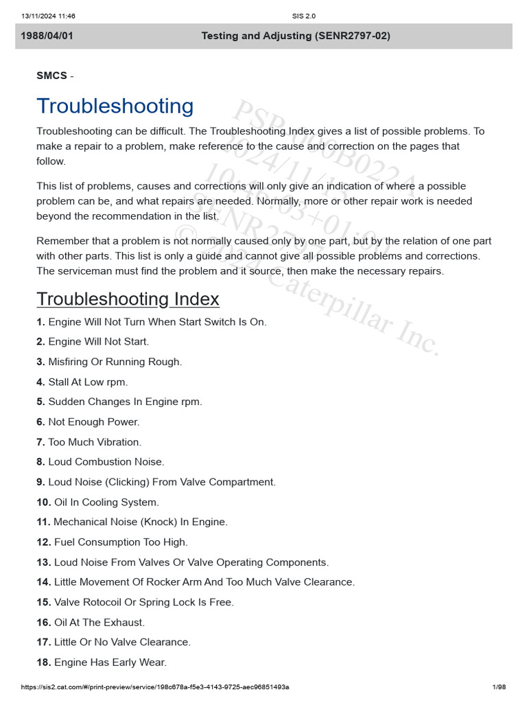 Engine Troubleshooting Guide | PDF | Engines | Pump