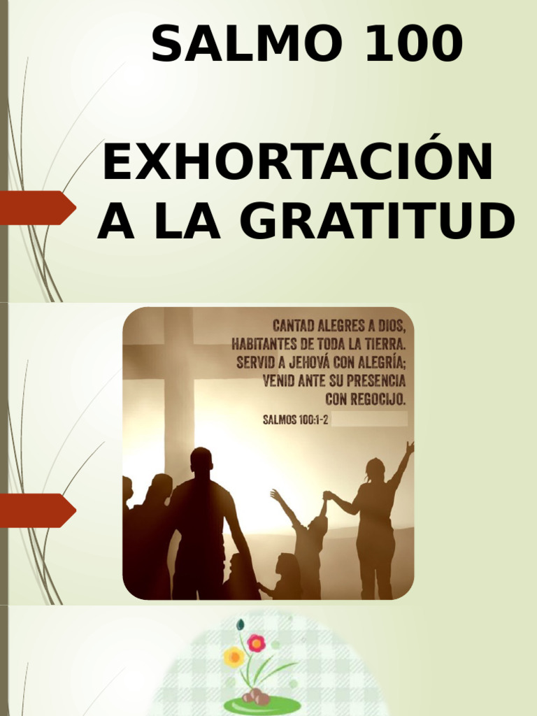 Salmo 100: Exhortación a la Gratitud | PDF