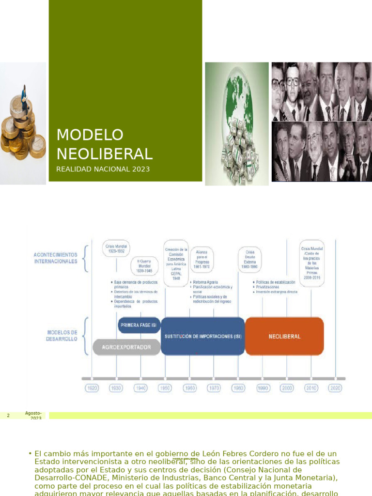 Modelo Neoliberal | PDF | Neoliberalismo | Inflación