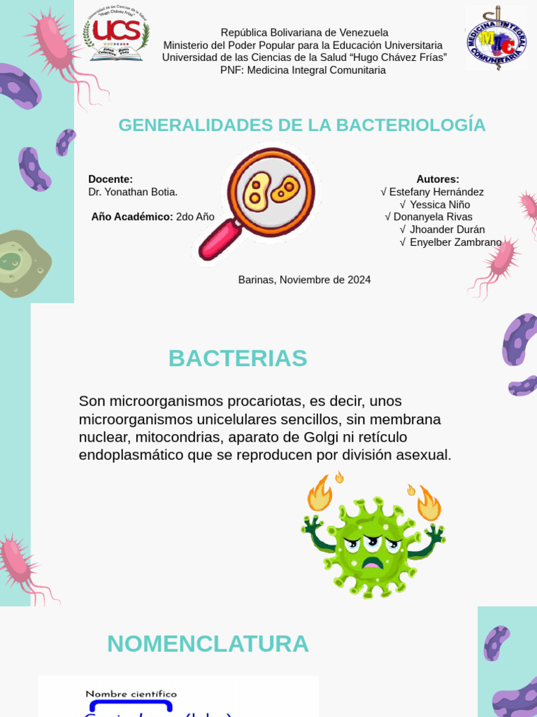 Bacterio Log Í A | PDF | Las bacterias | Tinción