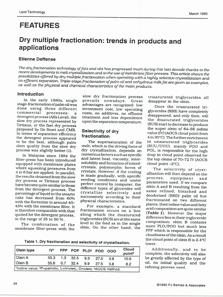 Dry Multiple Fractionation-Trends in Products & Applications | PDF