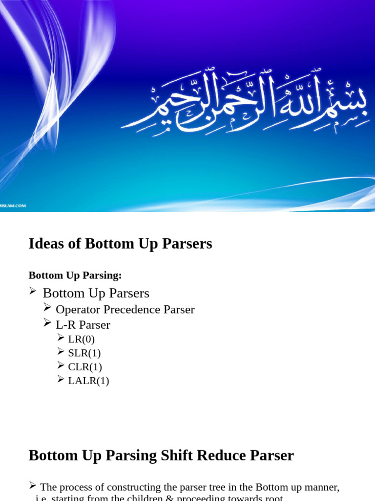 Bottom-Up Parsing Techniques | PDF | Parsing | Metalogic