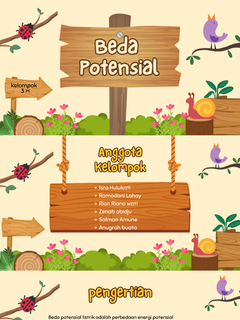 Presentasi Kel 3 Beda Potensial Kelas 9c Pdf
