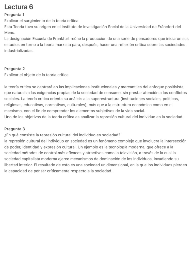 Lectura 6 | PDF | Ciencias sociales