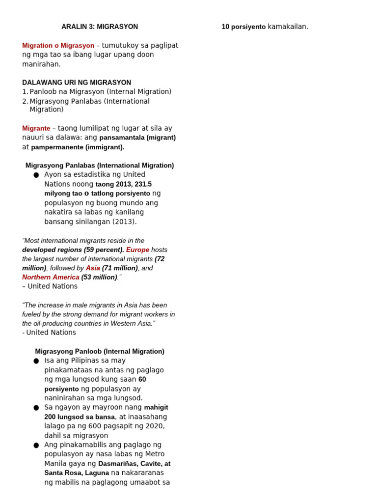 Ap Q2 Aralin 3 | PDF