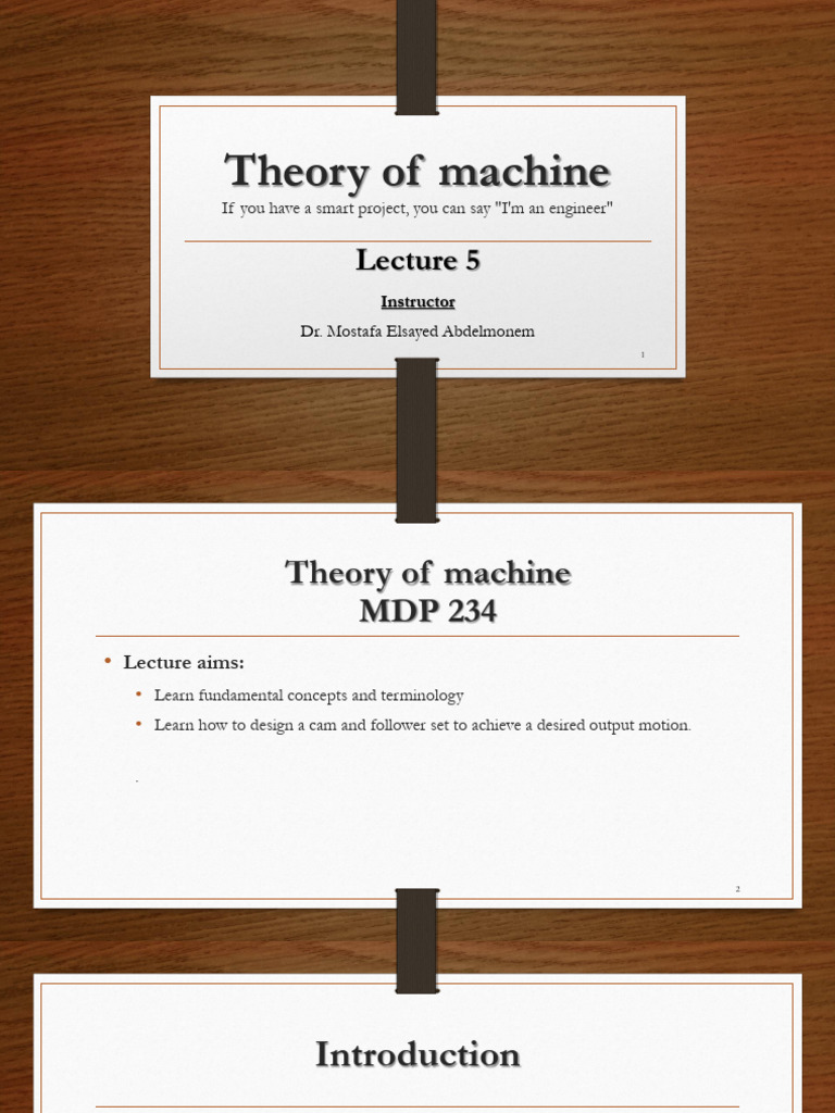 Theory of Machine 5 | PDF | Kinematics | Rotation Around A Fixed Axis